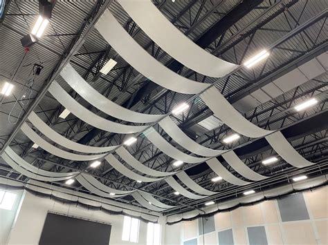 Livello Contour Acoustic Ceiling Banners For Large Spaces — Akouo