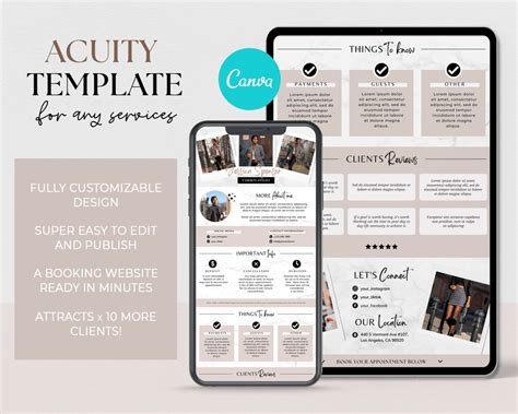 schedule acuity template acuity scheduling template premade acuity