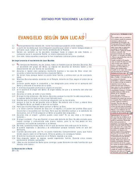 San Lucas - El evangelio según San Lucas | PDF | María, madre de Jesús ...