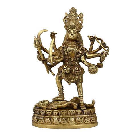 Hindu Figurine Kali Ma Indian Statues And Sculptures 12.7 X 22.86 X 6. ...