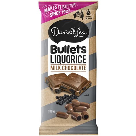 Darrell Lea Liquorice Milk Chocolate Block 180g Big W