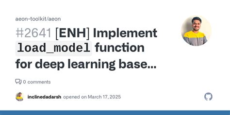 [enh] implement `load model` function for deep learning based
