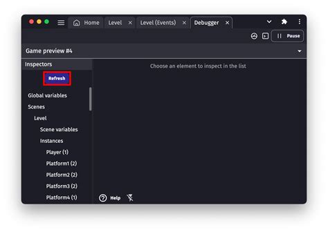 Game Debugger And Profiler Gdevelop Documentation