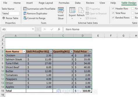 How To Insert A Total Row In Excel 4 Easy Methods ExcelDemy