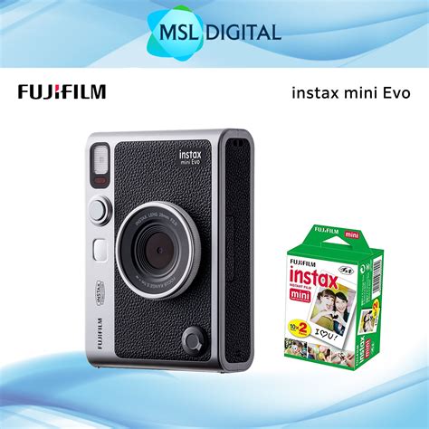 Fujifilm Instax Mini Evo Instant Film Camera Mini Evo [free 1 X Mini Film Twin Pack] Msl