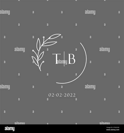 Letter TB Wedding Monogram Logo Design Ideas Vector Graphic Stock Vector Image Art Alamy