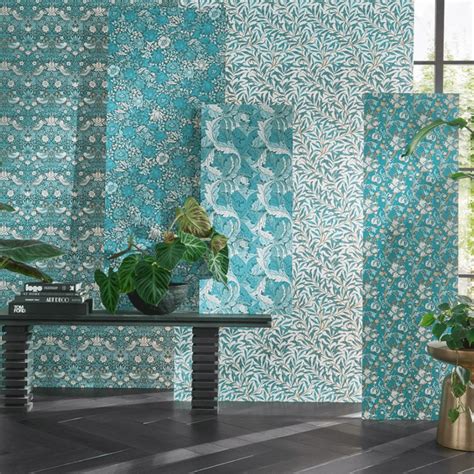 Clarke And Clarke Willow Boughs Wallpaper In Denim Uk