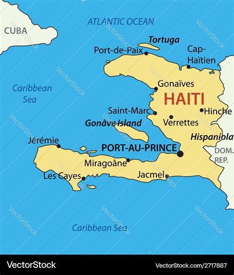 Haiti Printable Map