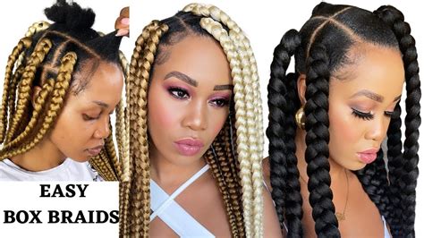 🔥easy Box Braids Try These Tutorials Step By Step 101 Protective