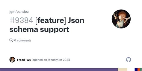 Feature Json Schema Support Issue Jgm Pandoc GitHub