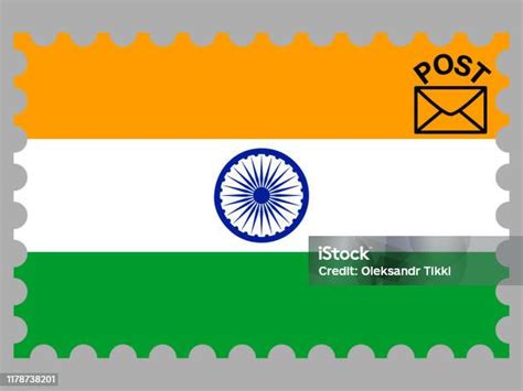우표 내부 인도 국기 배경에 격리됩니다 원래 색상과 비율 창의적 벡터 일러스트레이션 국가 집합 엽서 로고 문자 국가 관광명소에 대한 스톡 벡터 아트 및 기타 이미지 Istock