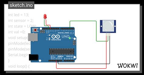 Pir Sensor Wokwi Esp32 Stm32 Arduino Simulator