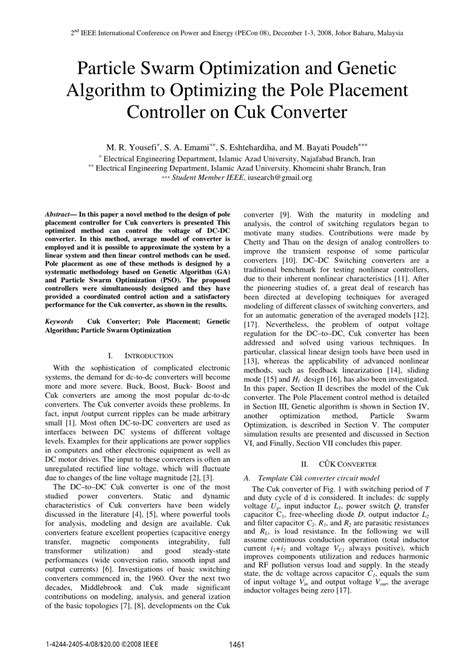 Pdf Particle Swarm Optimization And Genetic Algorithm To Optimizing