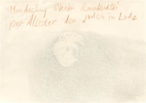 A Rare Photograph Of Mordechai Chaim Rumkowski Chairman Of The Lodz Ghetto Judenrat Dynasty