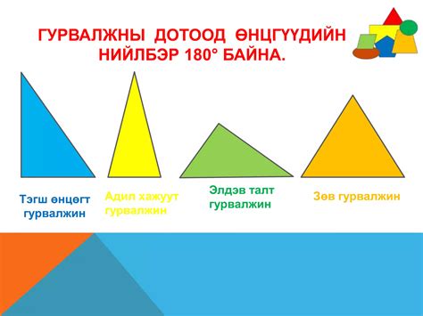 Олон өнцөгтийн дотоод өнцгийн нийлбэр олох Pptx