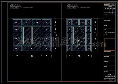 436 Detailed AutoCAD Drawings Of Doors Windows For Download