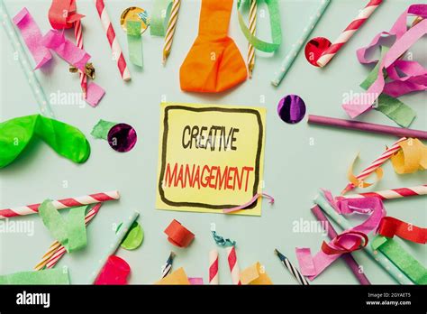 Sign Displaying Creative Management Internet Concept Managing Of Creative Thinking Skills And