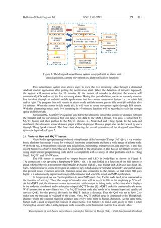 Development Of Web Based Surveillance System For Internet Of Things IoT Application PDF