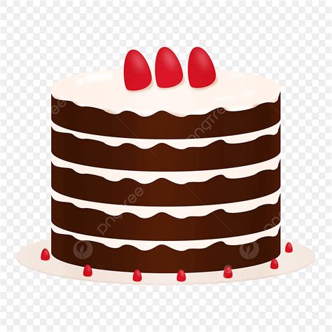 과일 미식가 케이크 일러스트 생일 케이크 생일 딸기 Png 일러스트 및 Psd 이미지 무료 다운로드 Pngtree