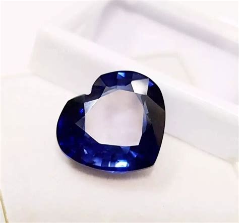 Natural Blue Sapphire Heart Shape Certified 10 12ct Loose Loose