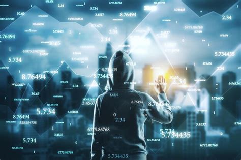 Premium Photo Hacker With Abstract Big Data Interface On Blurry Kuala Lumpur City Background