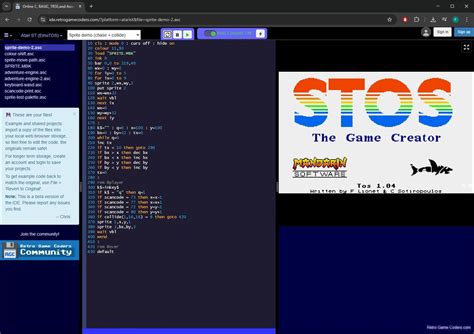 In The Retro Gamers Coder Ide Based On The 8bitworkshop Ide You Can