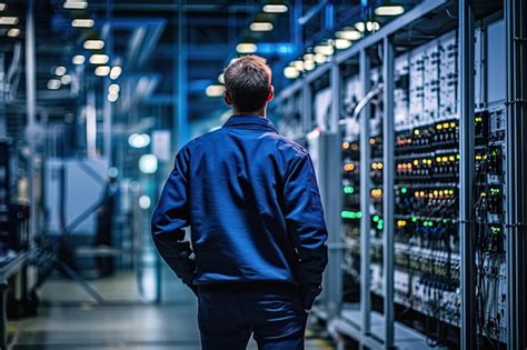 Premium Ai Image Electrical Engineer Programming For Automation
