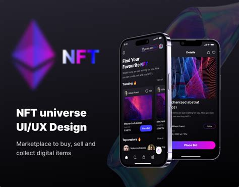 Nft Market Place Mobile App Ui Design Behance