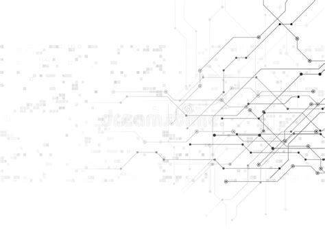 Vector Background Abstract Technology Communication Data Science Stock Vector Illustration Of