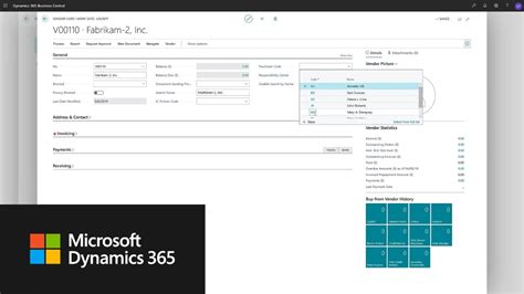 how to set up a vendor in dynamics 365 business central youtube