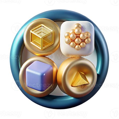 Vibrant Modern Data Science Icons Big Data Analytics Isolated For Data Analysis Premium 58995467 Png