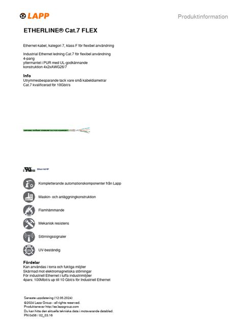 Ficha Tecnica Etherline Cat7 Flex Sv Pdf