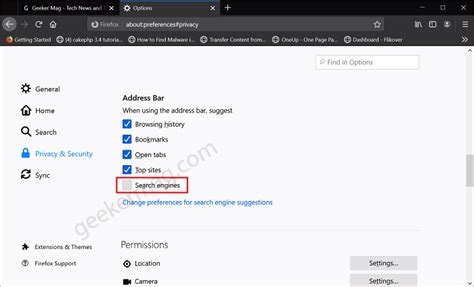 firefox v85 let you disable search engine suggestion in addressbar