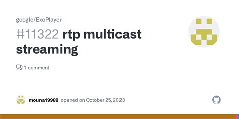 Rtp Multicast Streaming Issue 11322 Google ExoPlayer GitHub