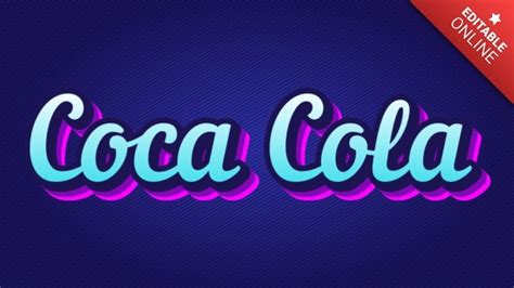 Coca Cola Font Text Effect Generator