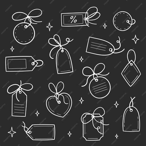 Premium Vector Hand Drawn Price Tag Label Illustration Icon Vector Doodle