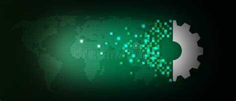 Futuristic Digital Transformation Abstract Technology Blue Background
