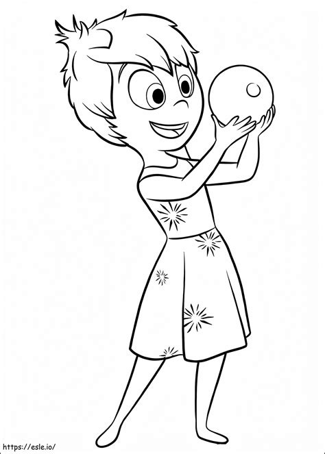 Alegría Con Pelota A4 Para Colorear