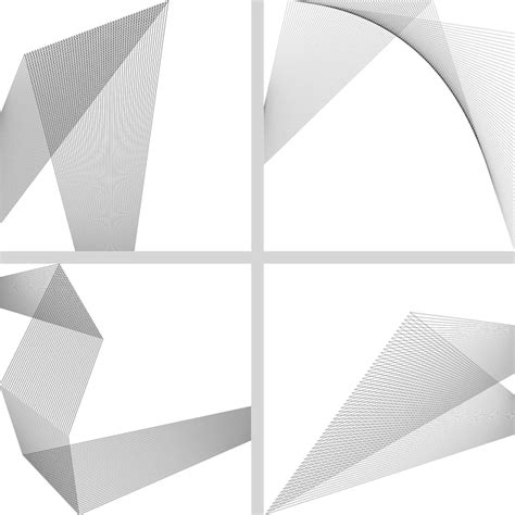 Premium Vector Design Elements Curved Sharp Corners Wave Many Lines Abstract Vertical Broken