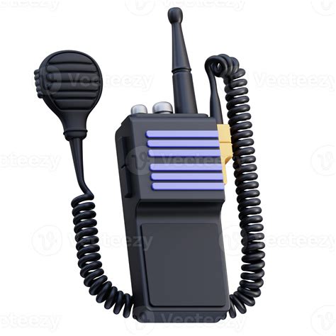 Police Radio 3d Illustration 25213593 Png