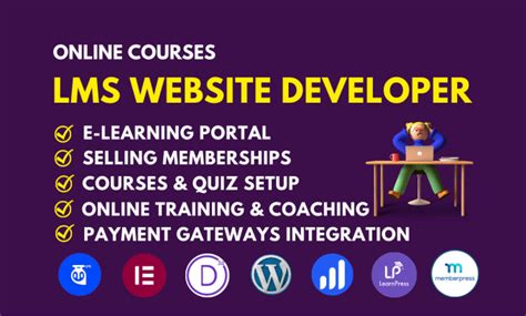 develop and customize elearning lms website with learndash by lms coder