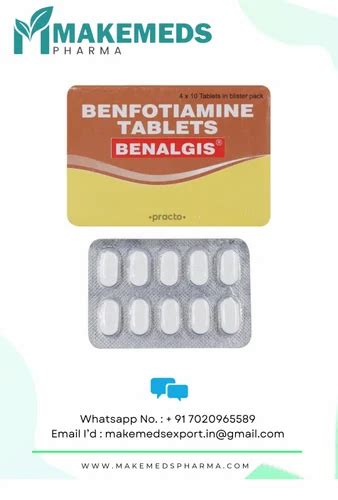 Benalgis Tablet Benfotiamine 100 Mg At Rs 1205stripe In Nashik