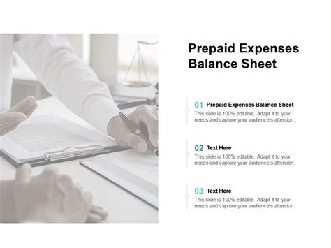 Prepaid Expenses Balance Sheet Ppt Powerpoint Presentation Infographics