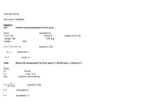Atsc 201 Hw 2 Homework 2 Answers Atsc 201 Hw Alex Levan 55382956 Chapter 1 A7e Find The
