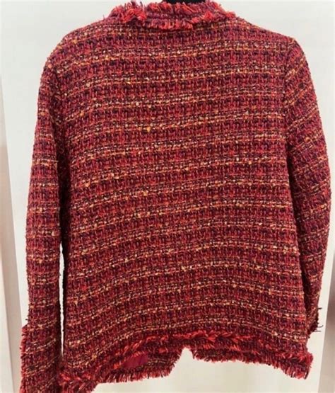 Red Tweed Jacket Womens Fashion Coats Jackets And Outerwear On