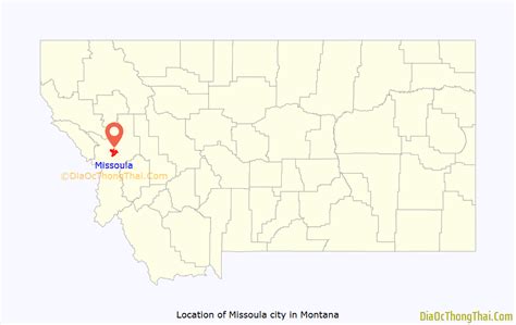 Map Of Missoula City Thong Thai Real