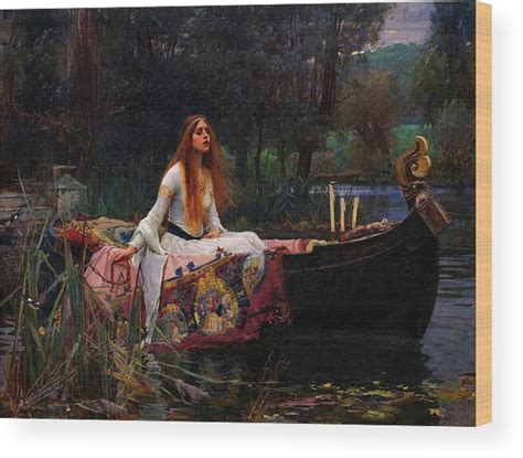 Lady Shalott By John William Waterhouse The Lady Of Shalott John