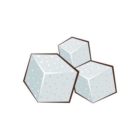 Sugar Cubes Isolated On White 22902636 Vector Art At Vecteezy
