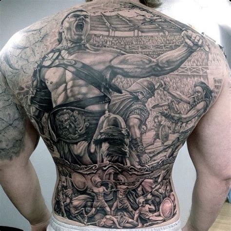 40 Valiant Gladiator Tattoo Designs
