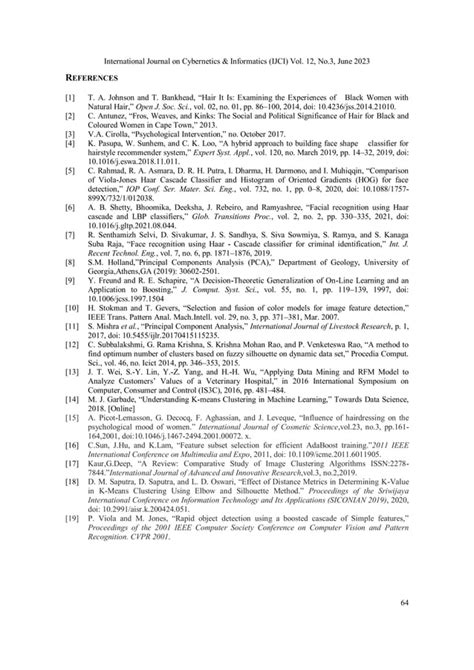 Clustering An African Hairstyle Dataset Using Pca And K Means Pdf